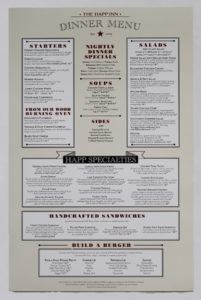 The Happ Inn Menu - MI•TE Printing